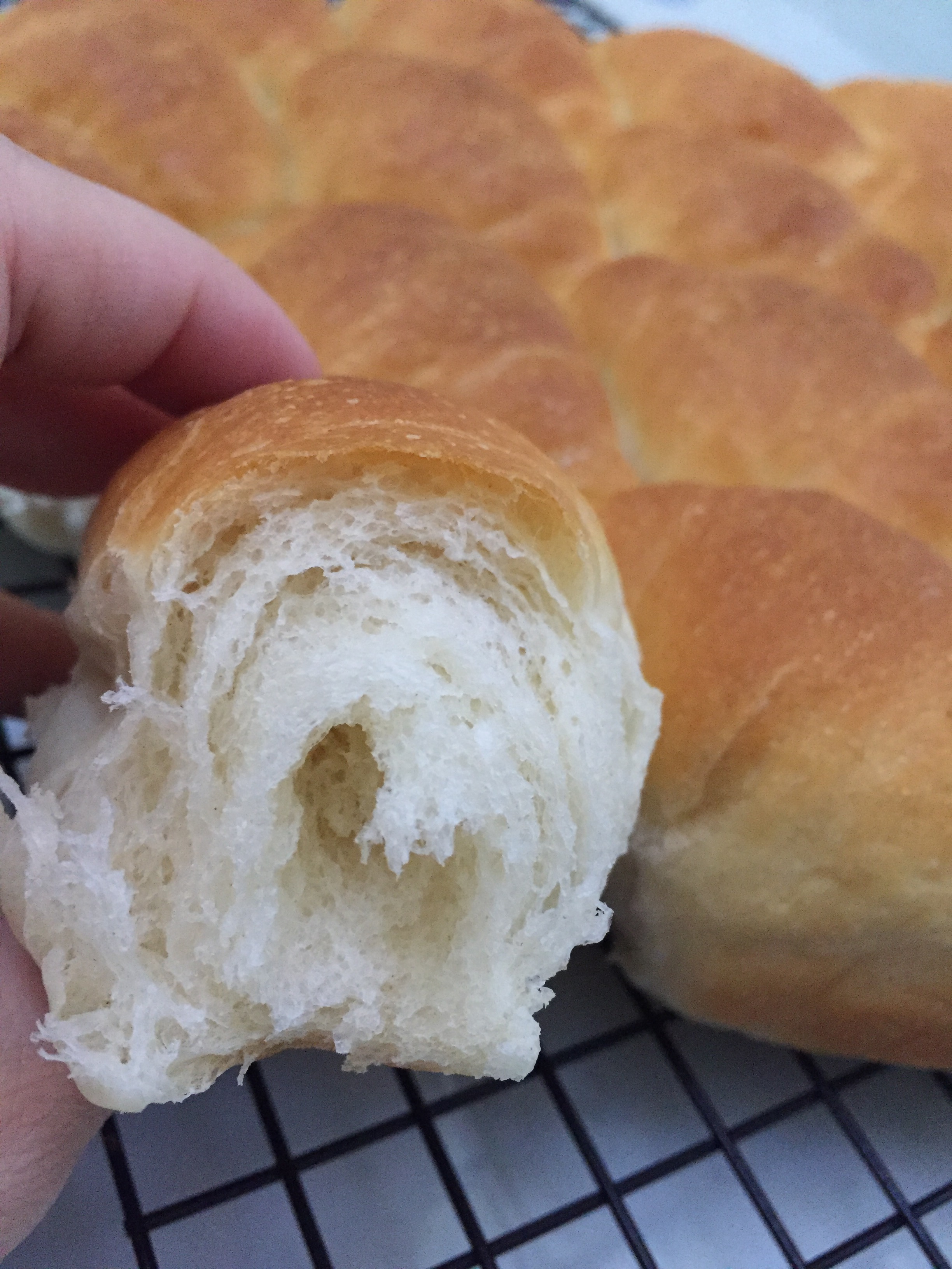 Pull Apart Mini Rolls (Dairy cream and honey) – Olady Bakes