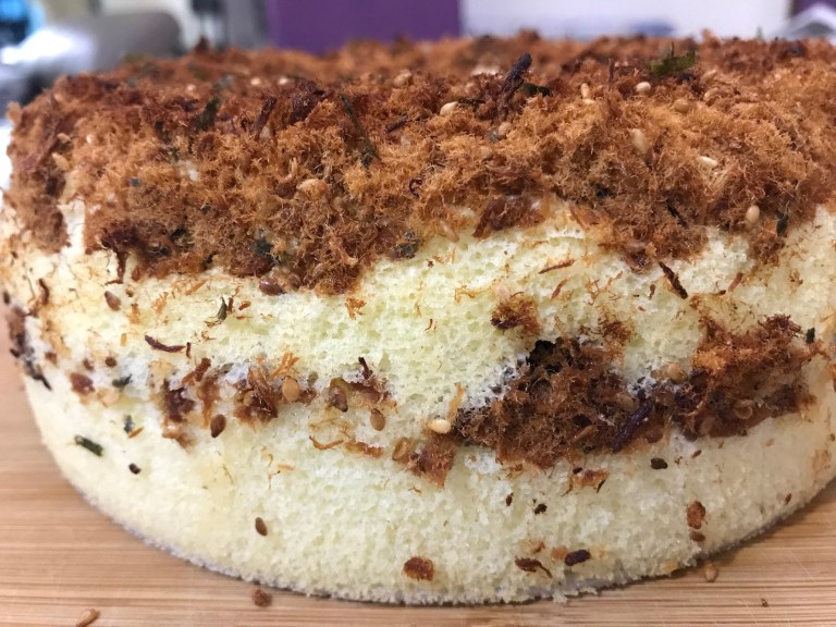 Pork Floss Cotton Cake (cooked dough) – Olady Bakes